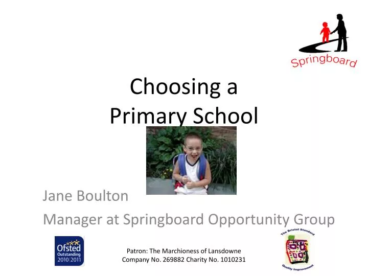 PPT - Choosing a Primary School PowerPoint Presentation, free download ...