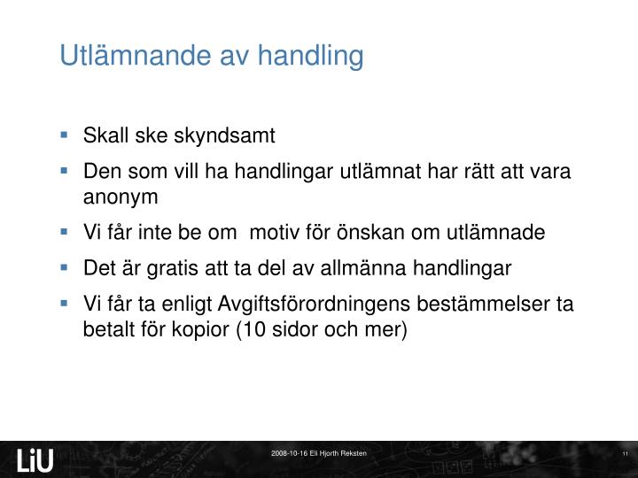PPT - Offentlighet och Sekretess PowerPoint Presentation - ID:4198278