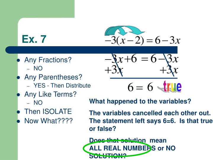 PPT - Solving Multi-Step Equations with Like Terms and Parentheses ...