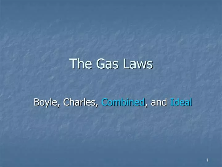 PPT - The Gas Laws PowerPoint Presentation, free download - ID:4199935
