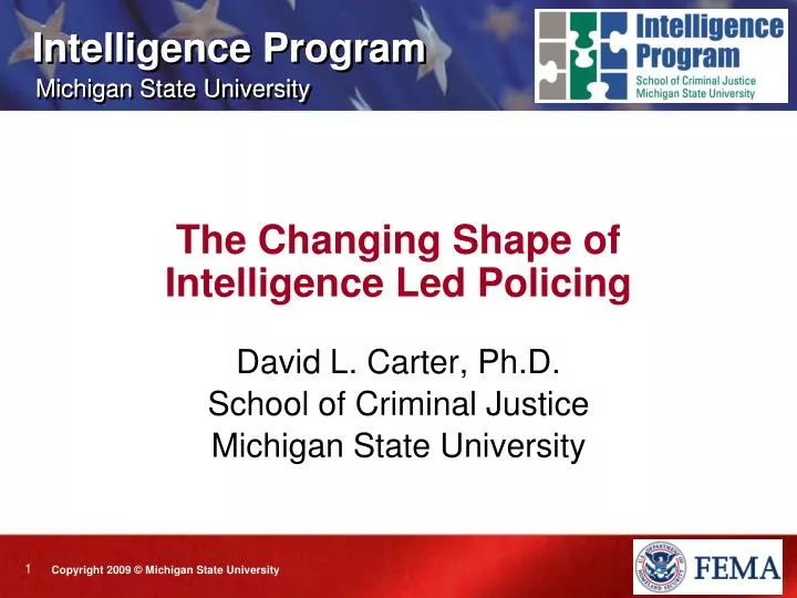 PPT - The Changing Shape of Intelligence Led Policing PowerPoint ...