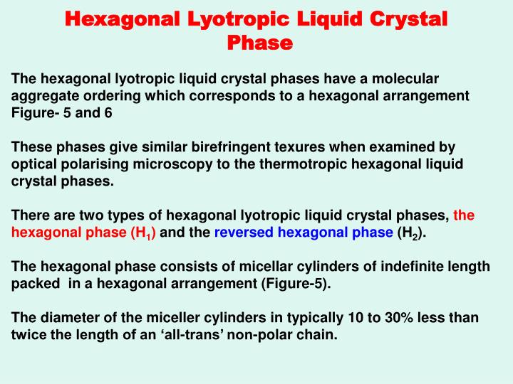 PPT - Lyotropic liquid crystals- Anisotropic Solutions PowerPoint ...