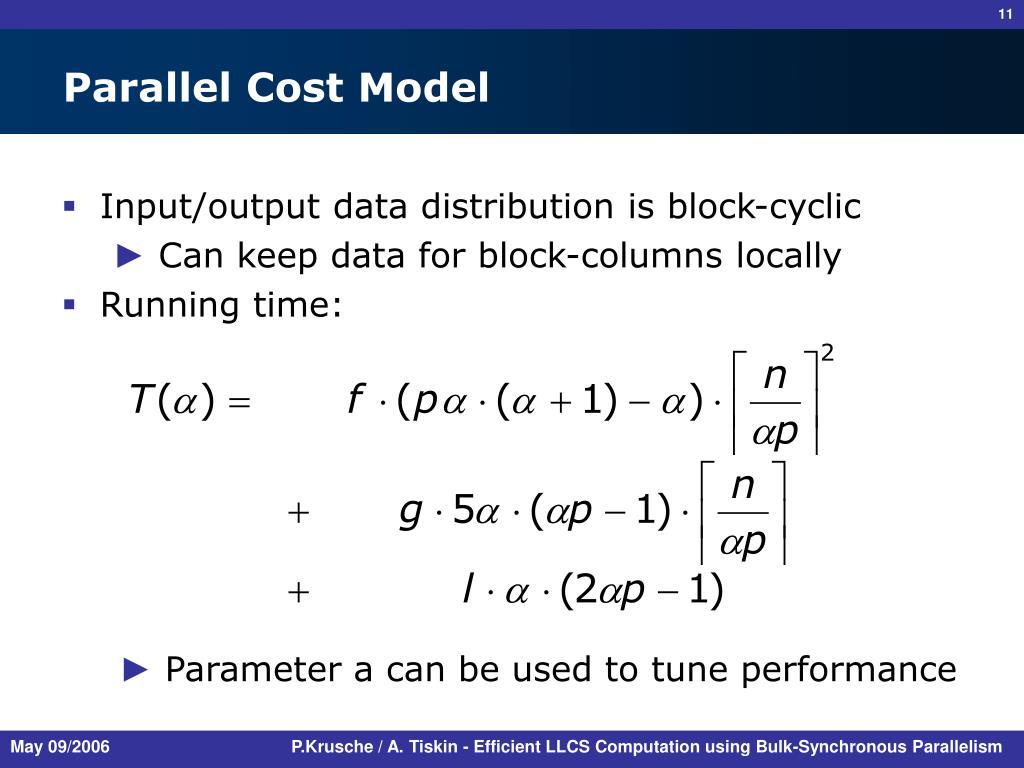 Ppt Efficient Longest Common Subsequence Computation Using Bulk Synchronous Parallelism 3944