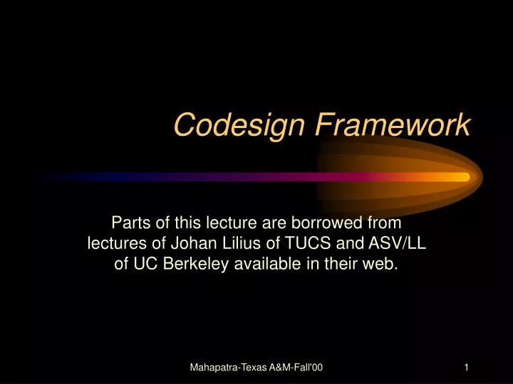 PPT - Codesign Framework PowerPoint Presentation, free download - ID ...