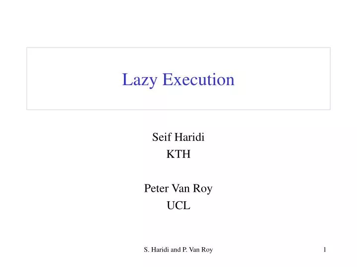 PPT - Lazy Execution PowerPoint Presentation, free download - ID:4202752