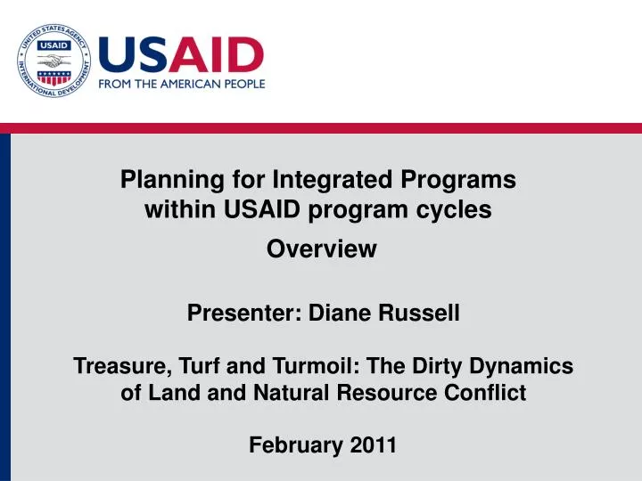 PPT - Planning for Integrated Programs within USAID program cycles ...