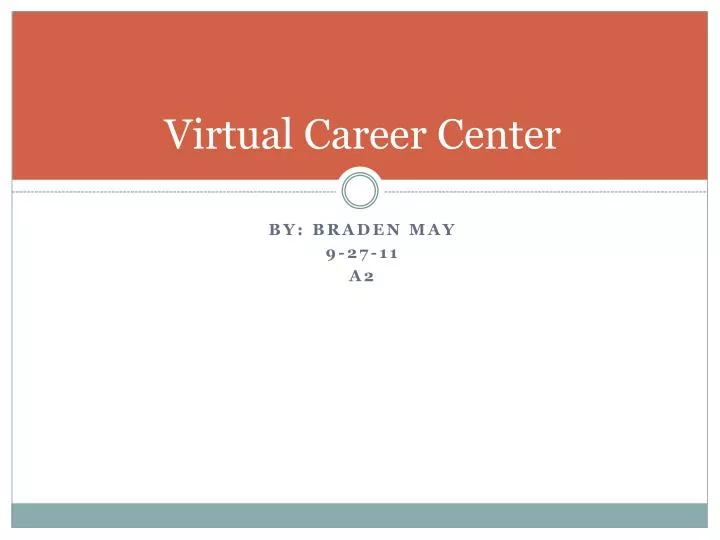 PPT - Virtual Career Center PowerPoint Presentation, free download - ID ...