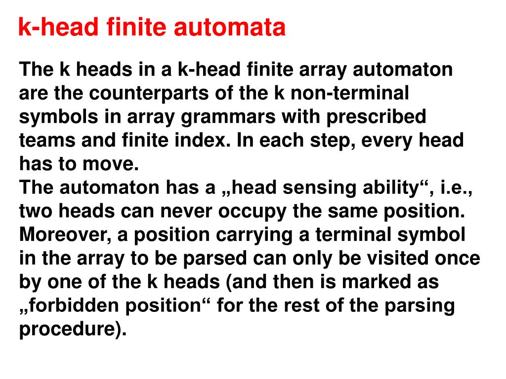 Ppt Syntactical Pattern Recognition With 2 Dimensional Array Grammars And Array Automata