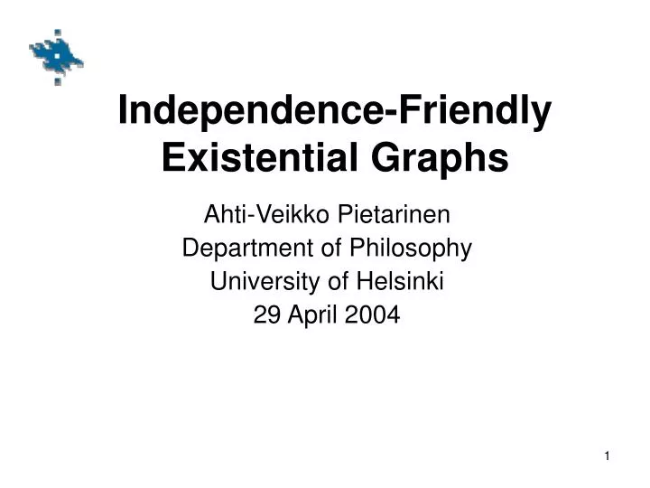 PPT - Independence-Friendly Existential Graphs PowerPoint Presentation ...
