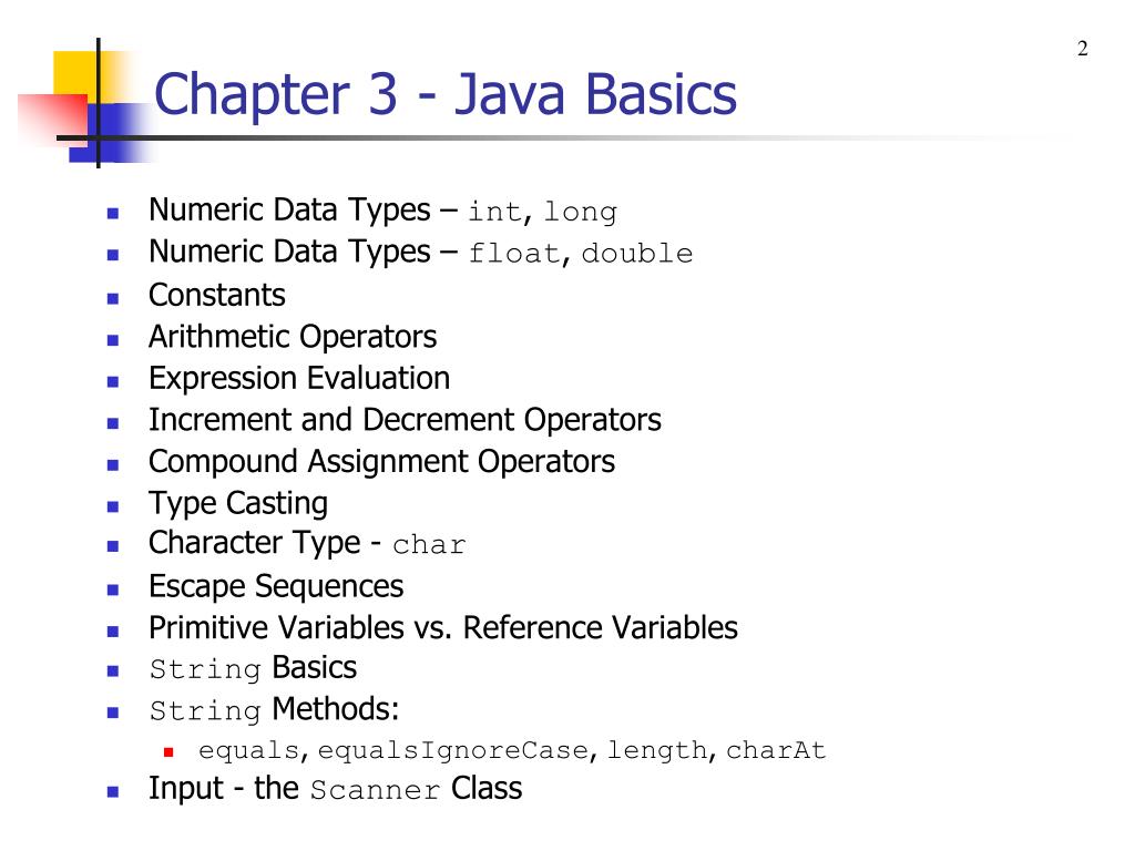 PPT - Chapter 3 - Java Basics PowerPoint Presentation, free download ... PPT - Chapter 3 - Java Basics PowerPoint Presentation, free download ...