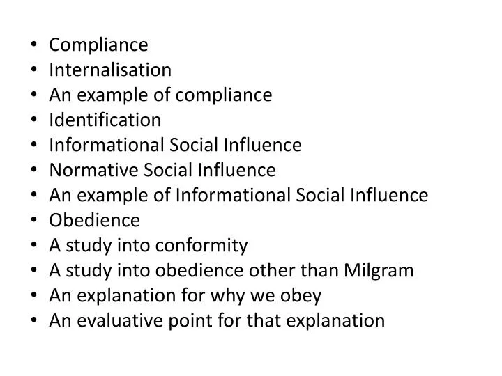 PPT - Compliance Internalisation An example of compliance ...