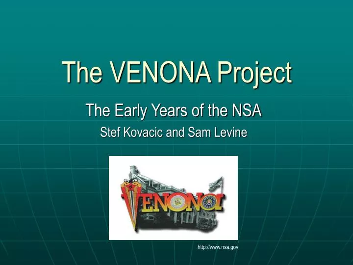 PPT - The VENONA Project PowerPoint Presentation, free download - ID ...