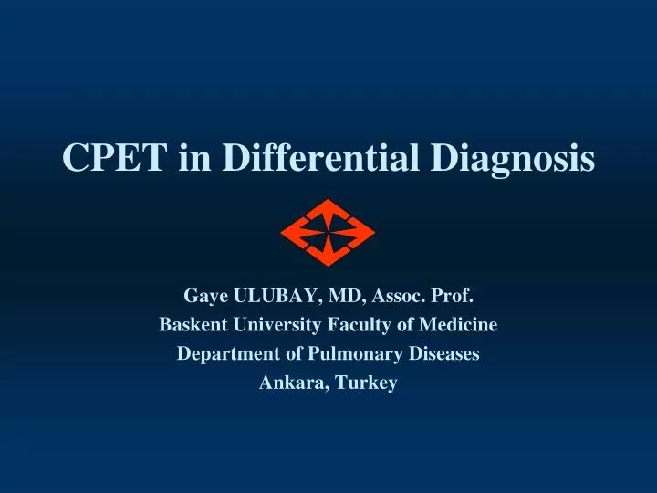 PPT - CPET in Differential Diagnosis PowerPoint Presentation, free ...