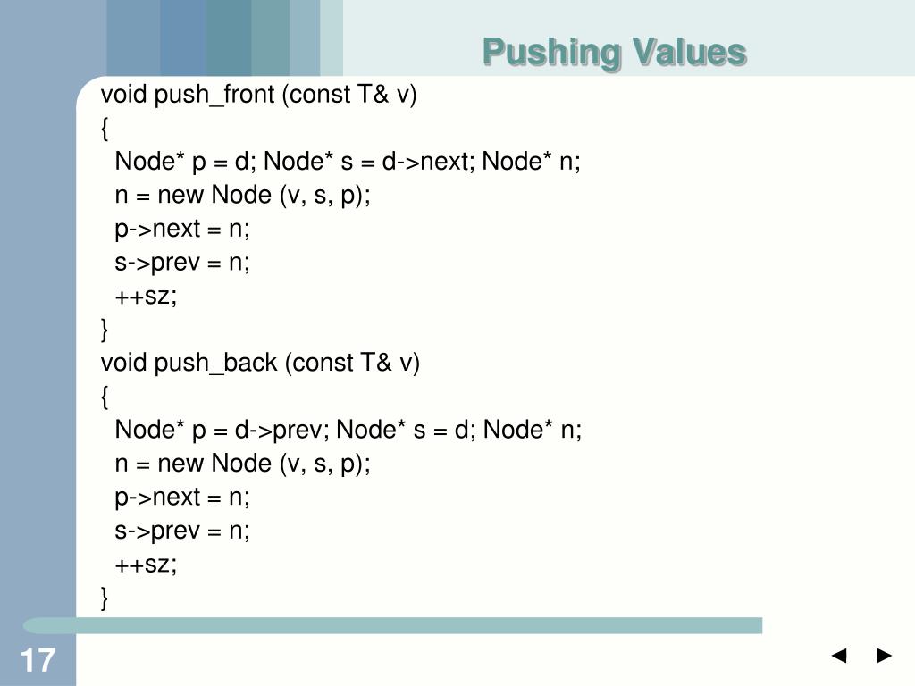 Ppt Circular Doubly Linked Lists Node Composition List Class Pushing And Popping Values