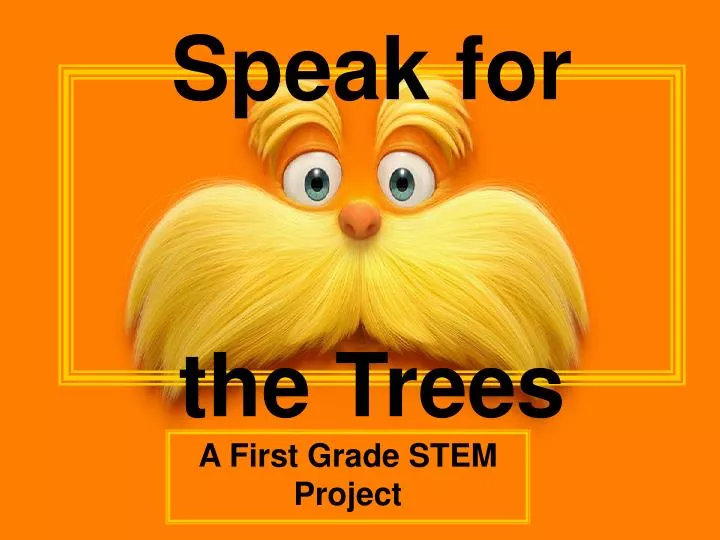 PPT - Speak for the Trees PowerPoint Presentation, free download - ID ...