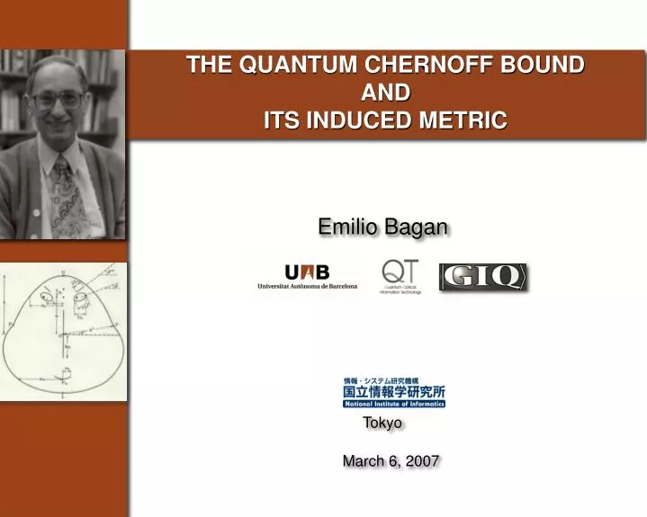PPT - THE QUANTUM CHERNOFF BOUND AND ITS INDUCED METRIC PowerPoint Presentation - ID:4208437