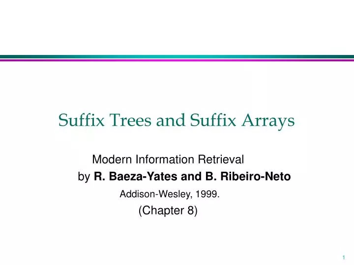 PPT - Suffix Trees and Suffix Arrays PowerPoint Presentation, free download - ID:4208951