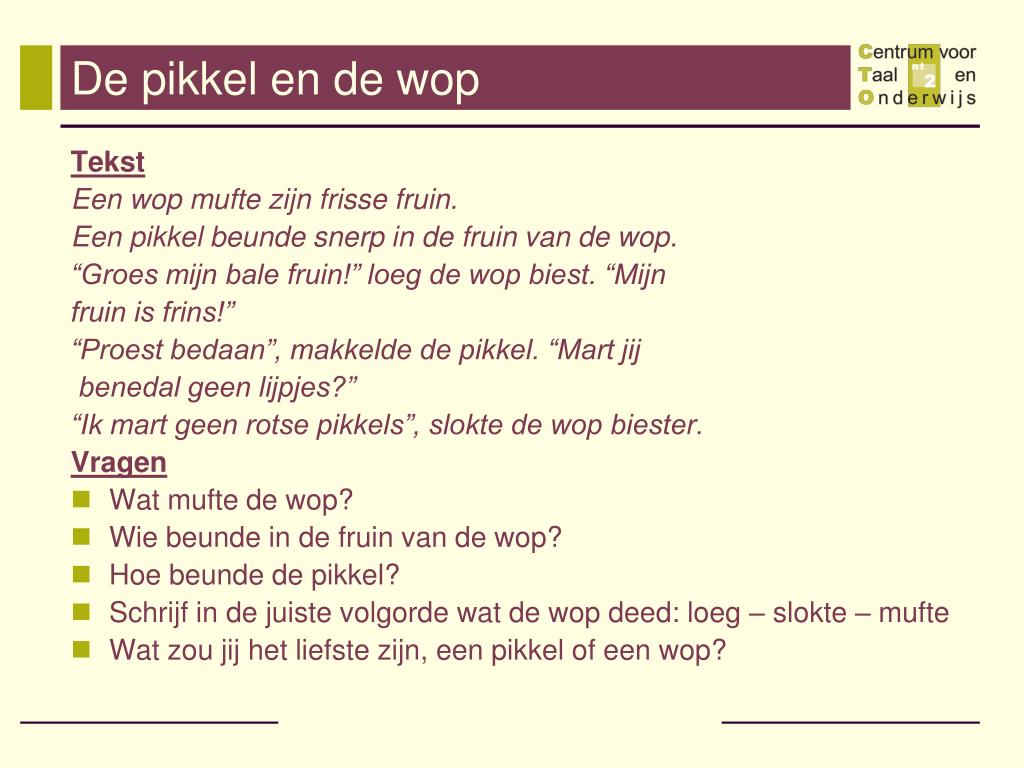PPT - Taalbeleid in het basisonderwijs : een must voor elke school ...