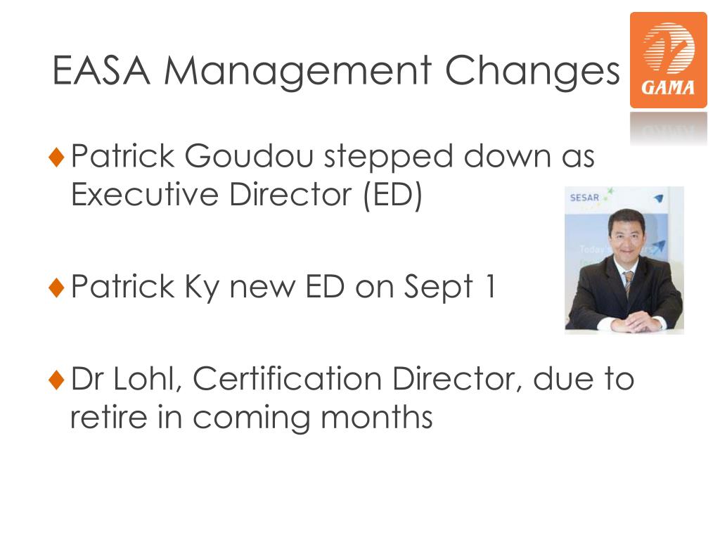 PPT - F2. GAMA European Office EASA Management & Funding PowerPoint ...