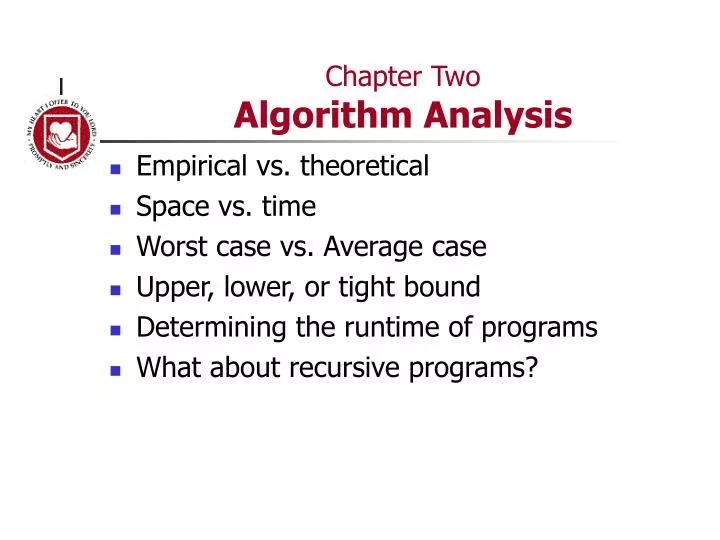 Ppt Chapter Two Algorithm Analysis Powerpoint Presentation Free Download Id4210035 8540