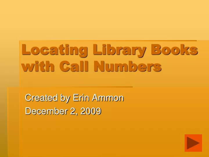 PPT - Locating Library Books with Call Numbers PowerPoint Presentation ...