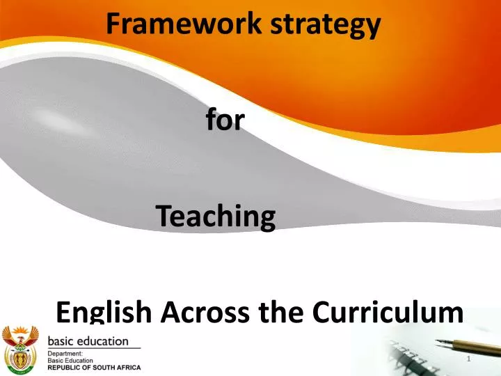 PPT - Framework strategy for Teaching English Across the Curriculum ...
