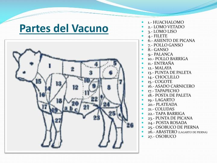 PPT - Carne de Vacuno PowerPoint Presentation - ID:4211798