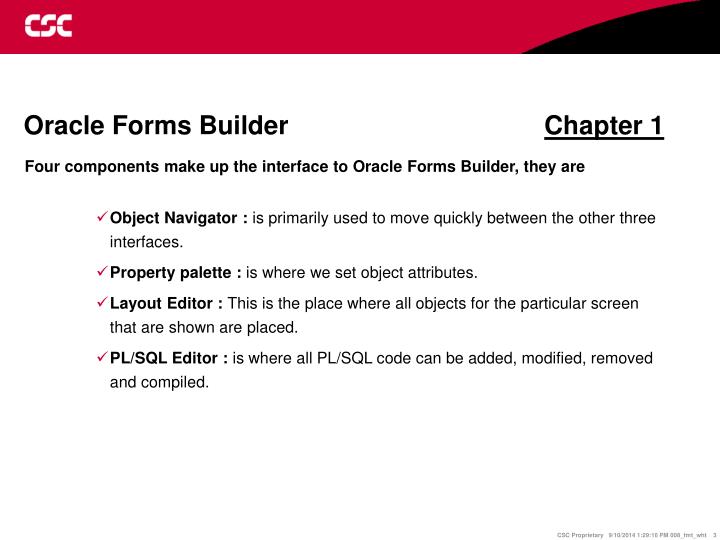 PPT - Oracle Forms 6i Tutorial PowerPoint Presentation - ID:4212015