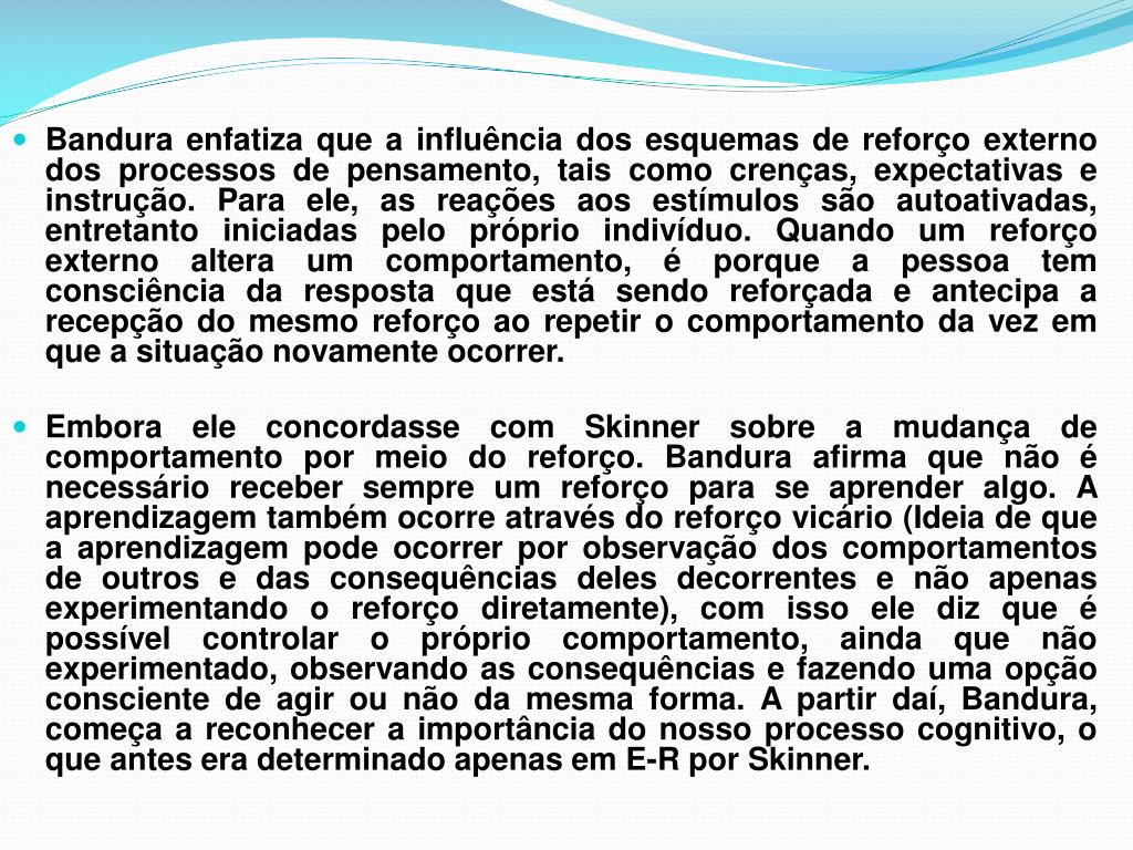 PPT - Teoria Cognitiva Social da Aprendizagem PowerPoint Presentation ... PPT - Teoria Cognitiva Social da Aprendizagem PowerPoint Presentation ...