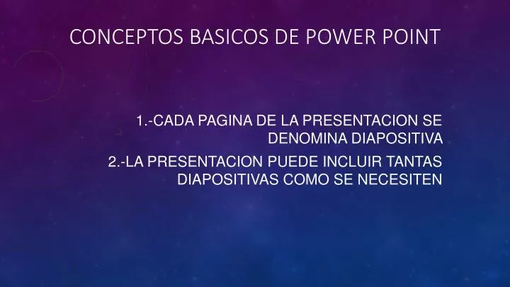 PPT - CONCEPTOS BASICOS DE POWER POINT PowerPoint Presentation, free download - ID:4213142