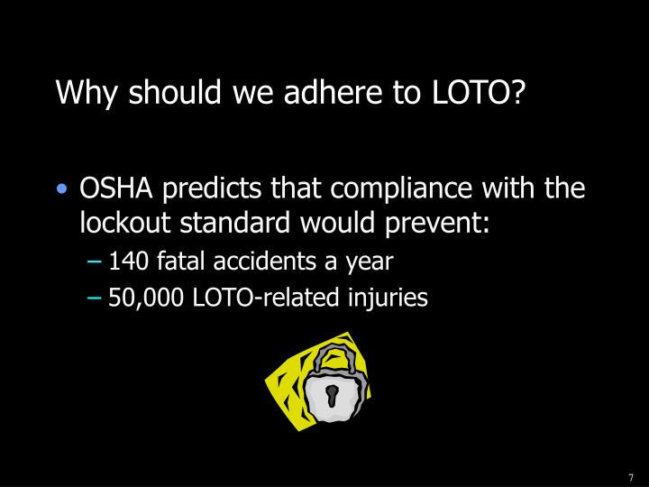 PPT - LOCKOUT TAGOUT (LOTO) PowerPoint Presentation - ID:4213353