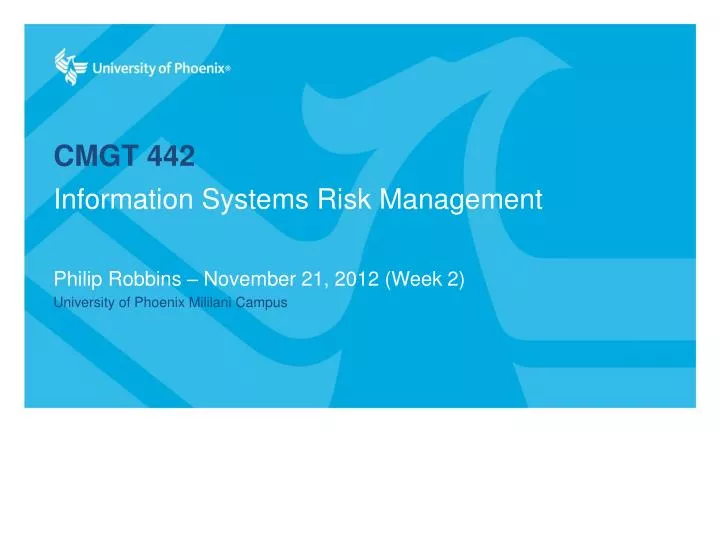 PPT - CMGT 442 PowerPoint Presentation, free download - ID:4214138