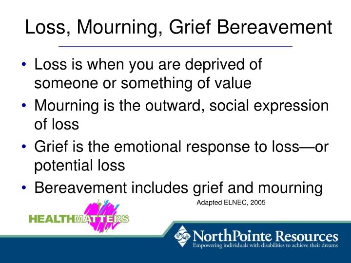 PPT - GRIEF AND LOSS PowerPoint Presentation - ID:4214557
