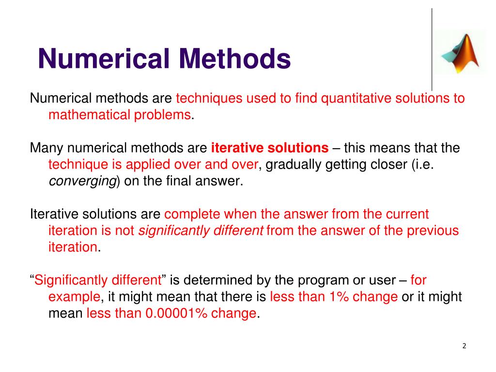 PPT Numerical Methods PowerPoint Presentation Free Download ID 4214565