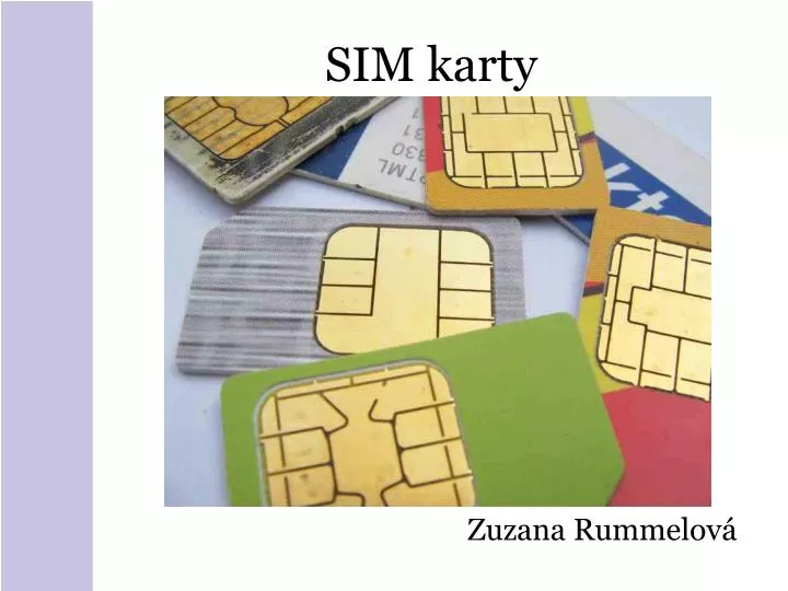 PPT - SIM karty PowerPoint Presentation, free download - ID:4215175