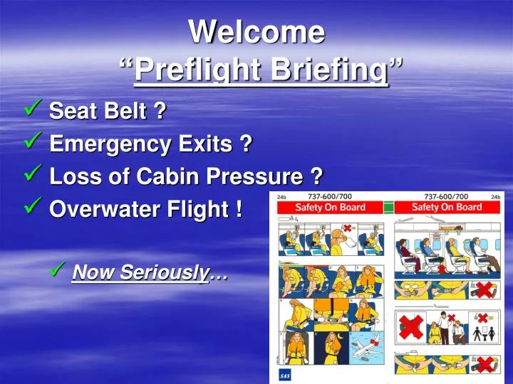 PPT - Welcome “ Preflight Briefing ” PowerPoint Presentation, free ...