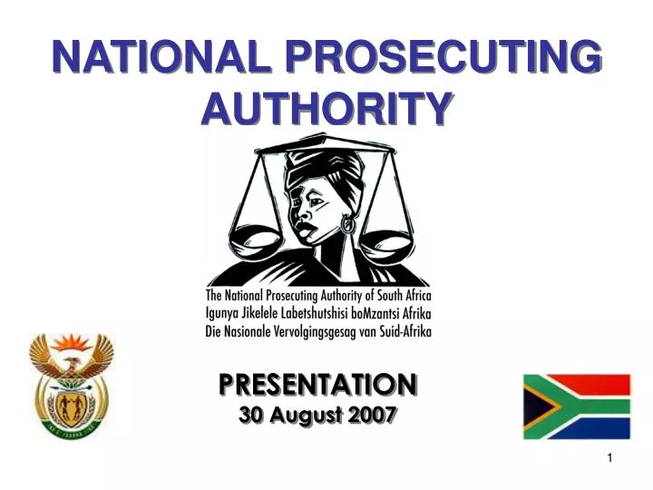 PPT - NATIONAL PROSECUTING AUTHORITY PowerPoint Presentation, free ...