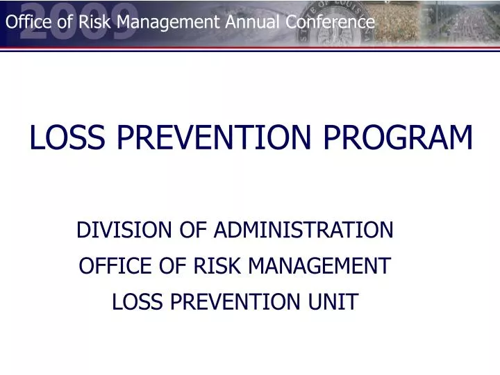 PPT - LOSS PREVENTION PROGRAM PowerPoint Presentation, free download ...