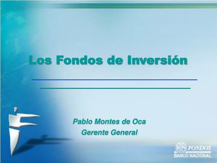 PPT - Los Fondos de Inversión PowerPoint Presentation, free download ...