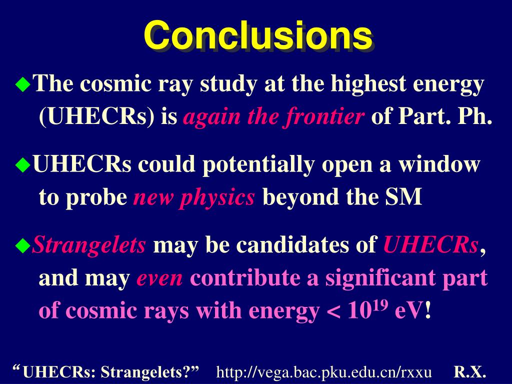 Ppt Ultra High Energy Cosmic Rays Challenges And Opportunities