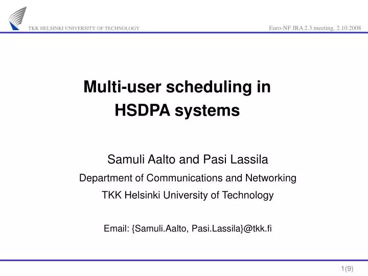 ppt-multi-user-scheduling-in-hsdpa-systems-powerpoint-presentation