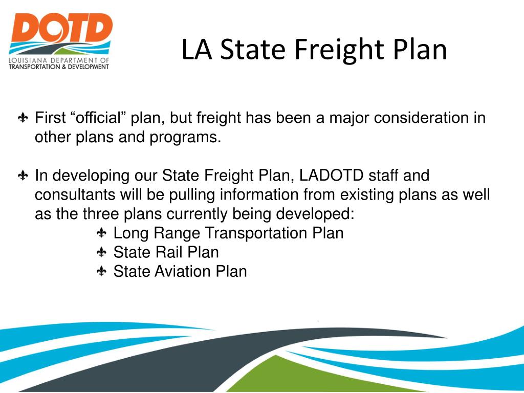 PPT - Louisiana’s First Official State Freight Plan PowerPoint ...