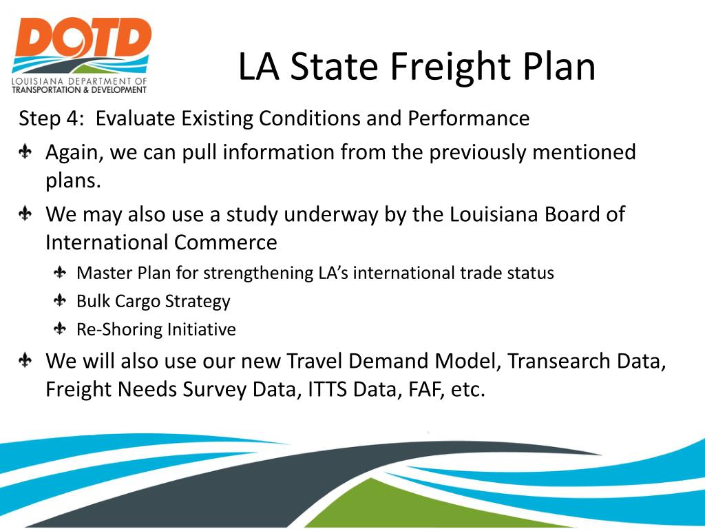 PPT - Louisiana’s First Official State Freight Plan PowerPoint ...