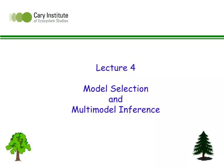 PPT - Lecture 4 Model Selection and Multimodel Inference PowerPoint ... PPT - Lecture 4 Model Selection and Multimodel Inference PowerPoint ...