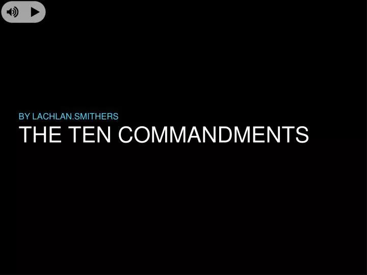 PPT - THE TEN COMMANDMENTS PowerPoint Presentation, free download - ID ...