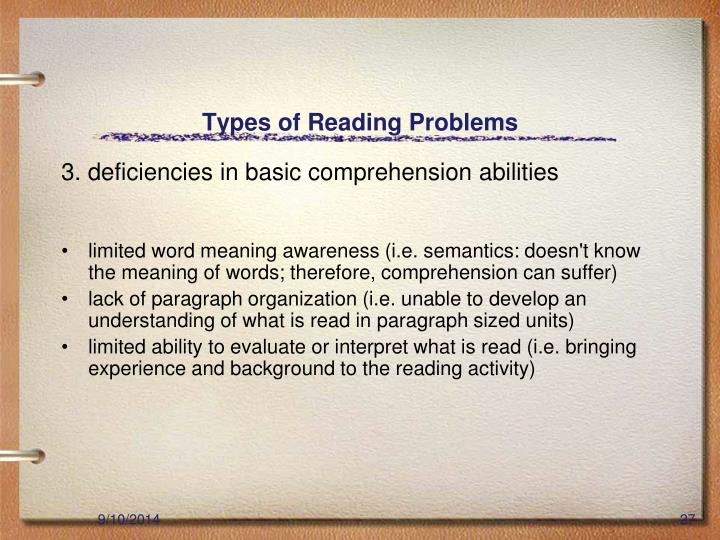 PPT - Reading and Reading Disabilities for Optometrists PowerPoint ...