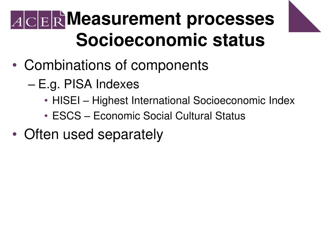 Socioeconomic Status Definition