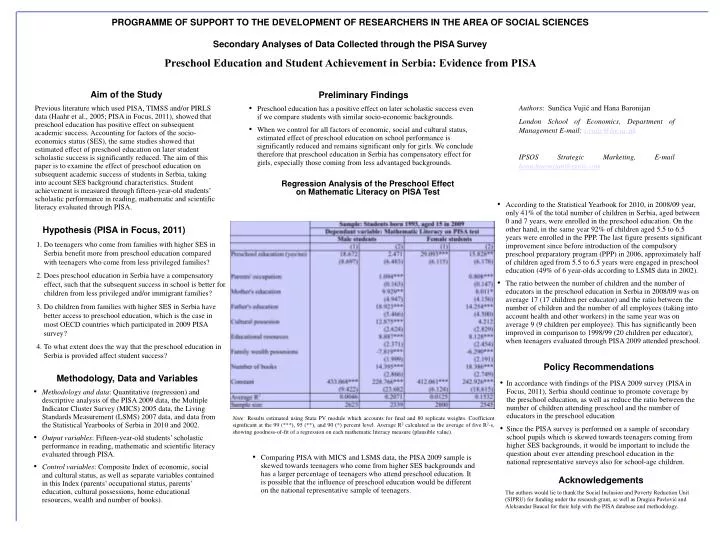 PPT - Preliminary Findings PowerPoint Presentation, free download - ID ...