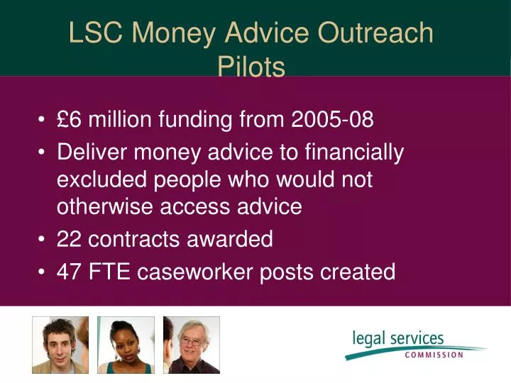 PPT - Evaluation: Money Advice Outreach Pilots PowerPoint Presentation ...