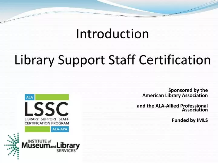 PPT - Sponsored by the American Library Association and the ALA-Allied ...